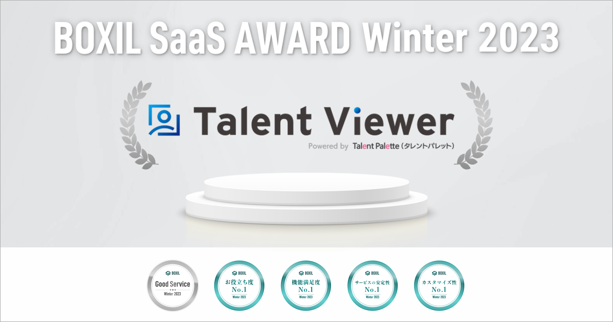 Talent Viewer、「BOXIL SaaS AWARD Winter 2023」タレントマネジメントシステム部門で「機能満足度No.1」など5つの賞に選出 | TalentViewer ...